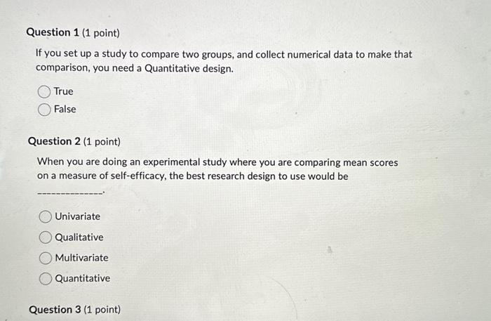 Solved If you set up a study to compare two groups, and | Chegg.com