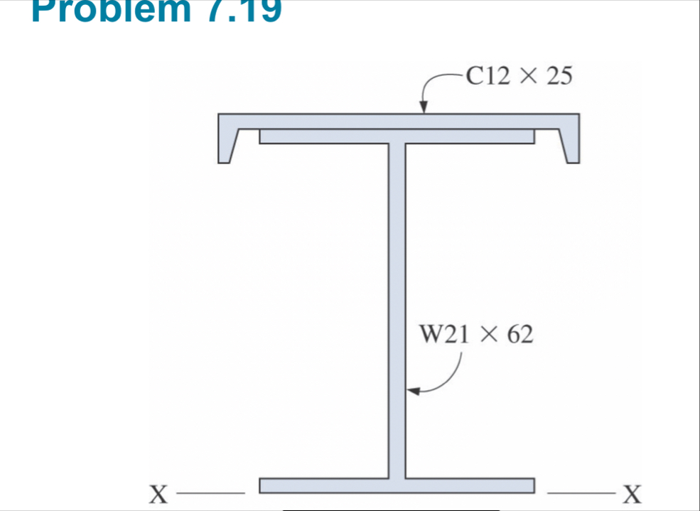 A built up steel member is composed of a W 21\times | Chegg.com