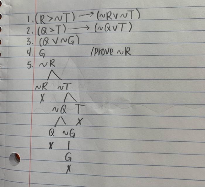 Solved Im unsure if i solved the tree proof correctly. Can | Chegg.com