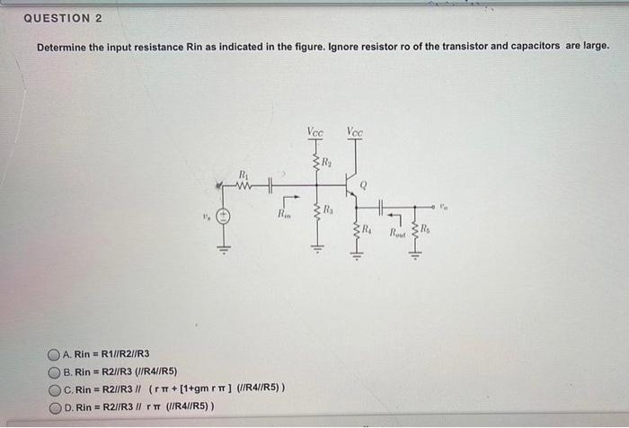 Solved Determine the input resistance Rin as indicated in | Chegg.com Solved Determine the input resistance Rin as indicated in | Chegg.com