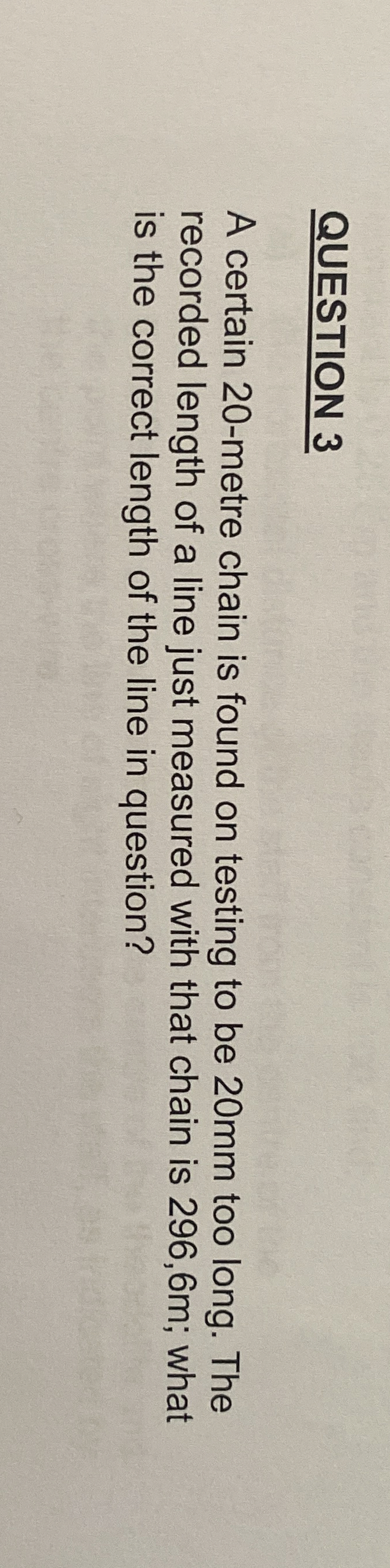 Solved QUESTION 3A certain 20 -metre chain is found on | Chegg.com