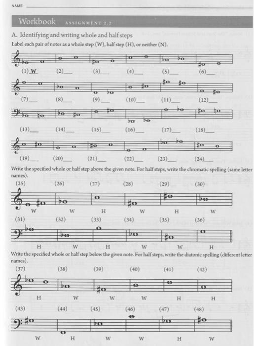 Solved NAME Workbook ASSIGNMENT 2.2 A. Identifying and | Chegg.com