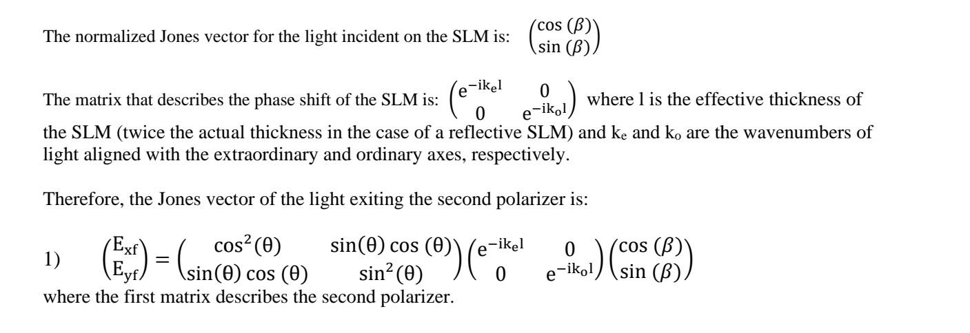 The normalized Jones vector for the light incident on | Chegg.com