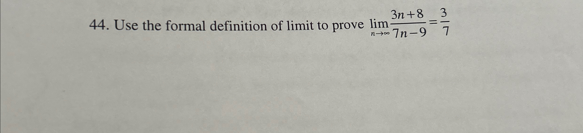 Solved Use the formal definition of limit to prove | Chegg.com