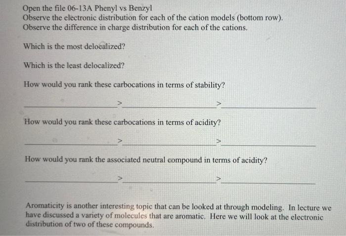 Solved 2-phenyl-2-propyl cation tert-butyl cation phenyl | Chegg.com