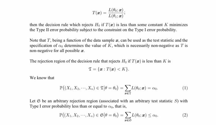 Solved Suppose an experiment and a sample size are fixed and | Chegg.com