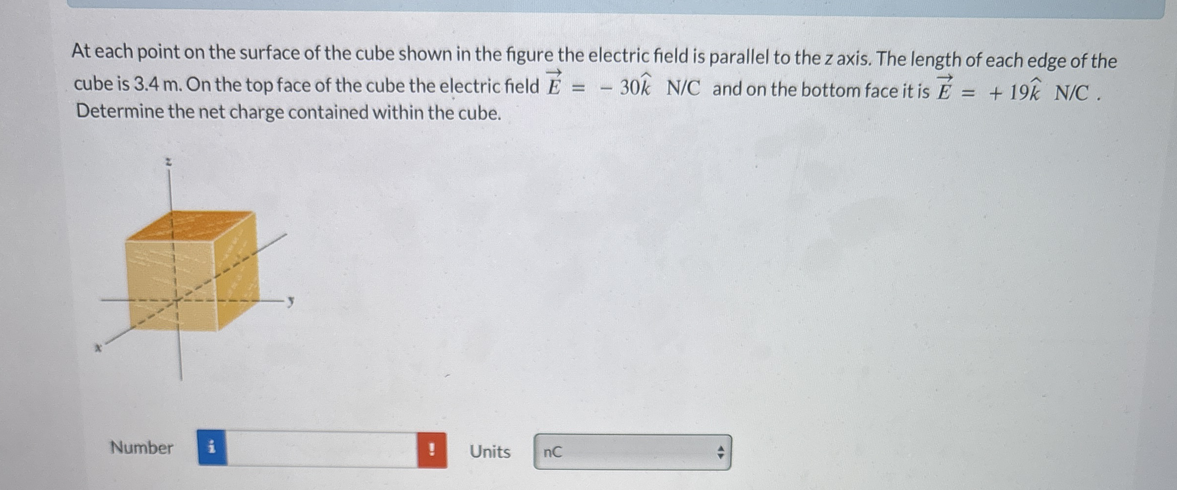 Solved At each point on the surface of the cube shown in the | Chegg.com