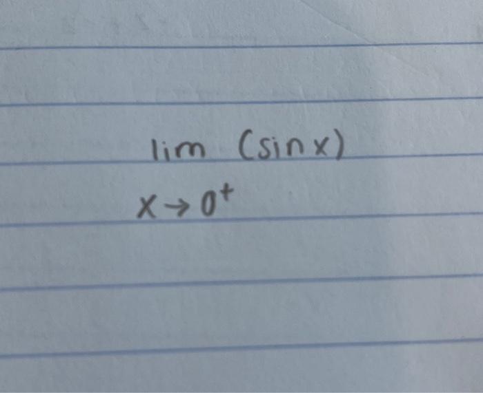 Solved x→0+ | Chegg.com