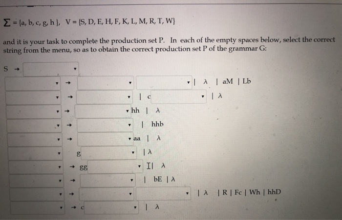 Consider the set L of strings over the alphabet (a, | Chegg.com