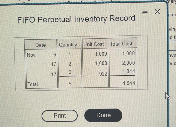 Solved FIFO Perpetual Inventory | Chegg.com