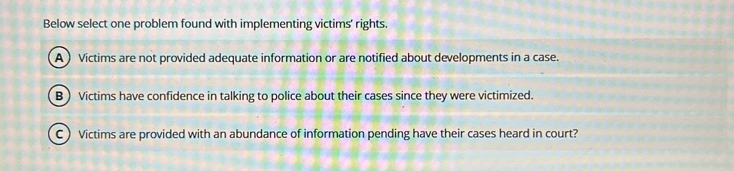 Solved Below select one problem found with implementing | Chegg.com