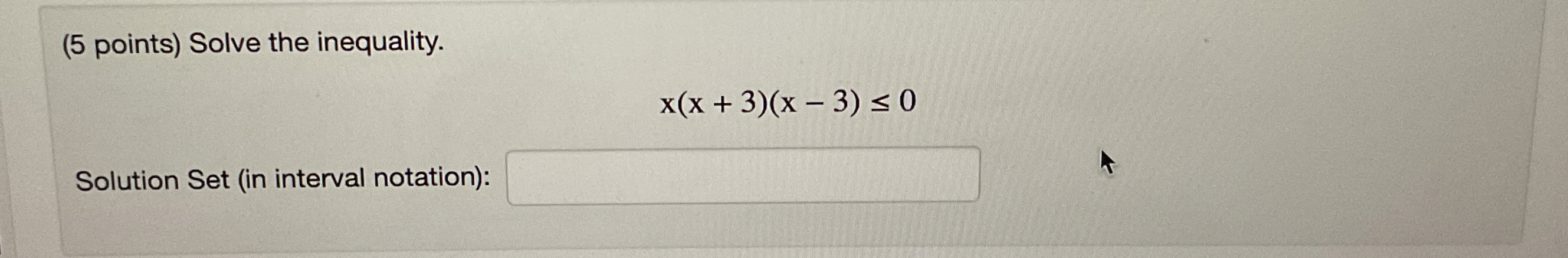 Solved (5 ﻿points) ﻿Solve the | Chegg.com