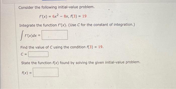 Solved Consider the following initial-value problem. | Chegg.com