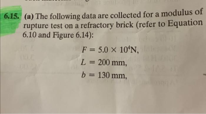 Solved 6.15. (a) The following data are collected for a | Chegg.com