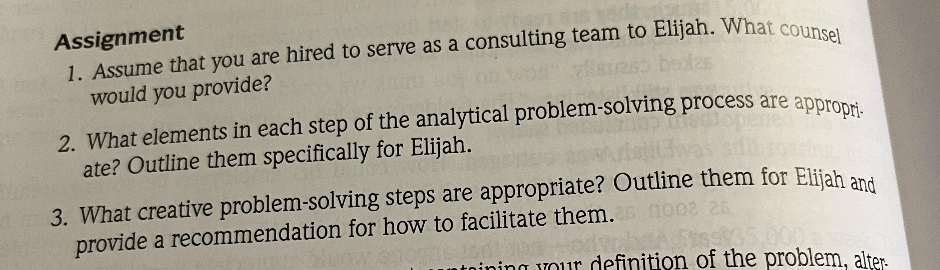 Solved Assume that you are hired to serve as a consulting | Chegg.com