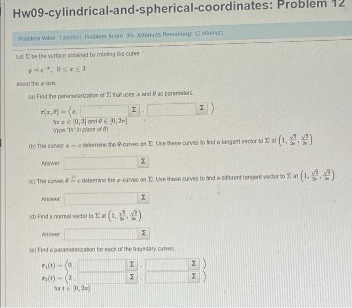 Solved Hw09-cylindrical-and-spherical-coordinates: Problem | Chegg.com