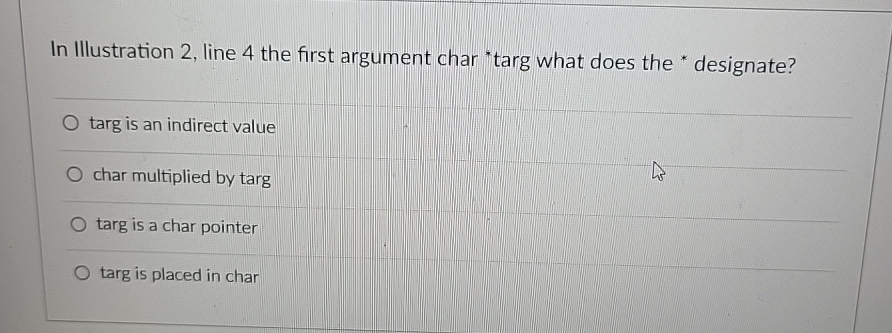Solved In Illustration 2, ﻿line 4 ﻿the first argument char | Chegg.com