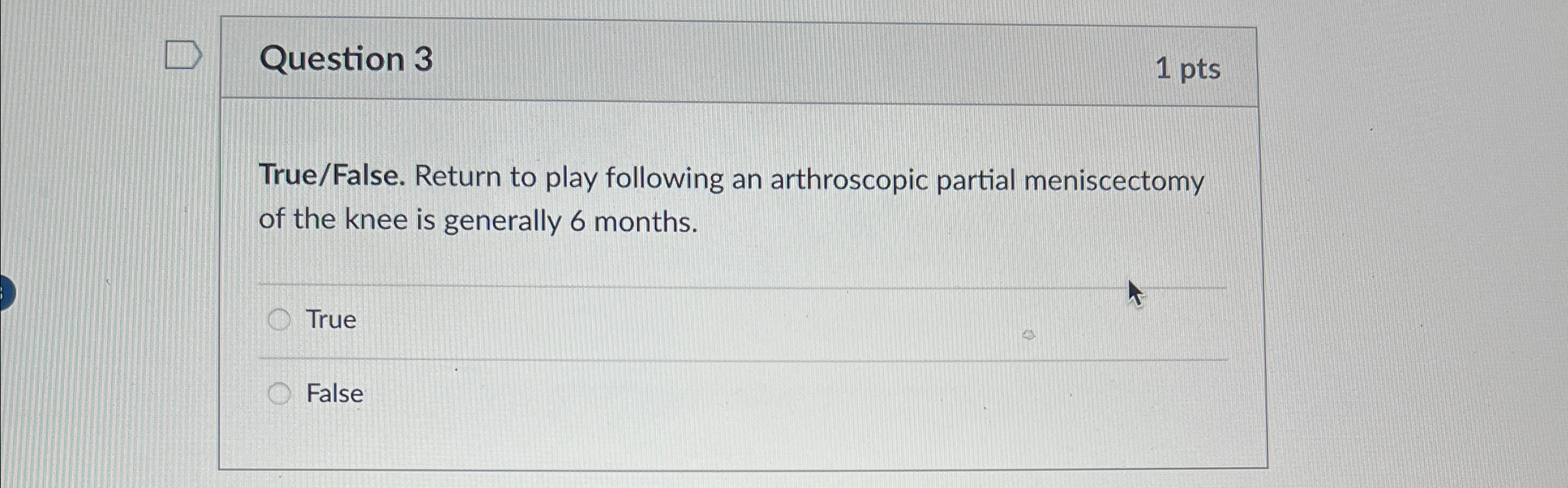Solved Question 31 ﻿ptstrue False ﻿return To Play Following