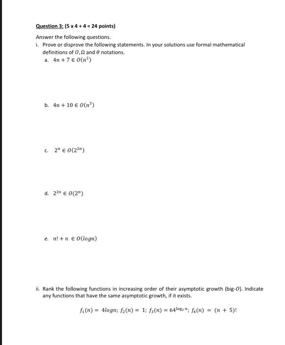 Solved Question 2: (17+8=25 points) Answer the following | Chegg.com