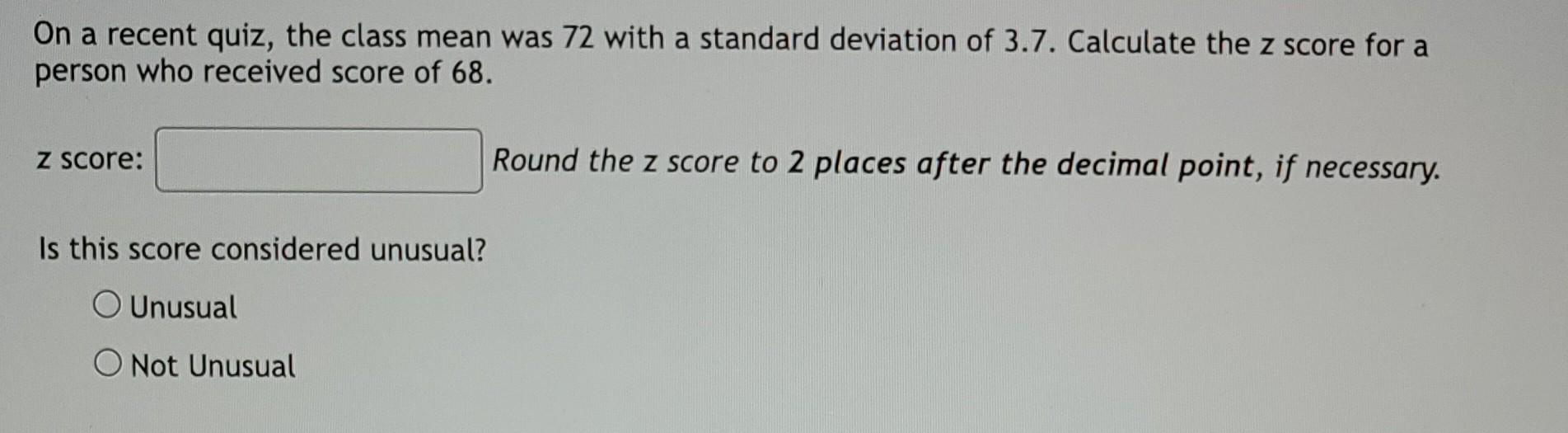 Solved The mean of a data set is 15.84 and its standard | Chegg.com