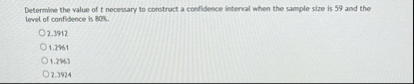 Solved Determine the value of t ﻿necessary to construct a | Chegg.com