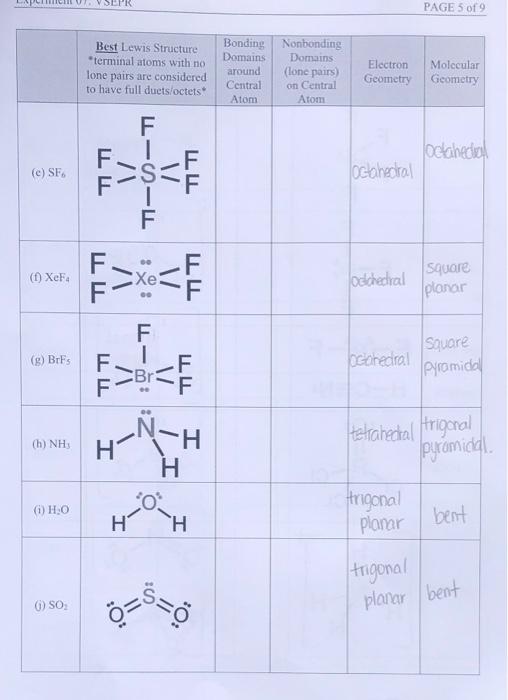 Solved SEM PAGE 5 of 9 Best Lewis Structure "terminal atoms | Chegg.com