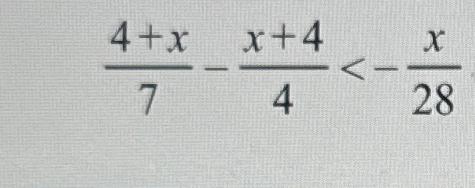Solved 4+x7-x+44
