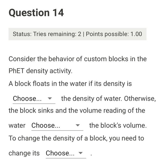 Solved Question 2 Status: Tries remaining: 3 | Points | Chegg.com