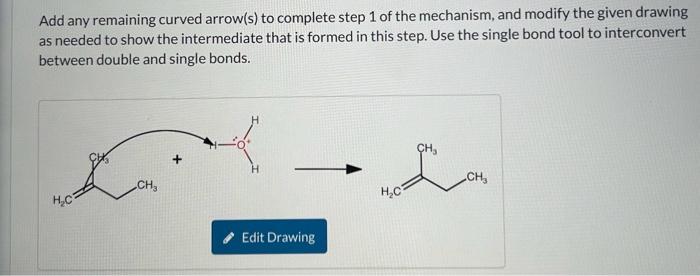 Solved Add any remaining curved arrow(s) to complete step 1 | Chegg.com