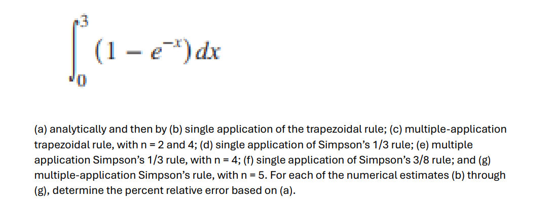Solved (a) ﻿analytically and then by (b) ﻿single application | Chegg.com