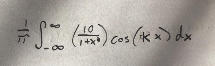 Solved Son kx ( 1 ) cos (1kx) dx | Chegg.com