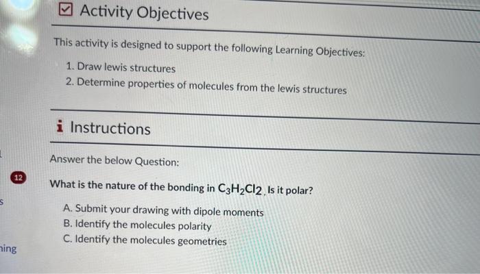 Solved This activity is designed to support the following | Chegg.com