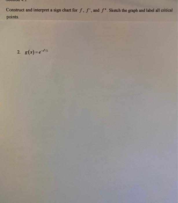 Solved Construct and interpret a sign chart for f. f', and | Chegg.com