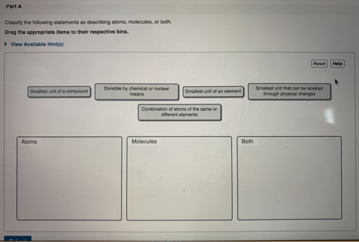 Solved Part A Classify the following statements as | Chegg.com