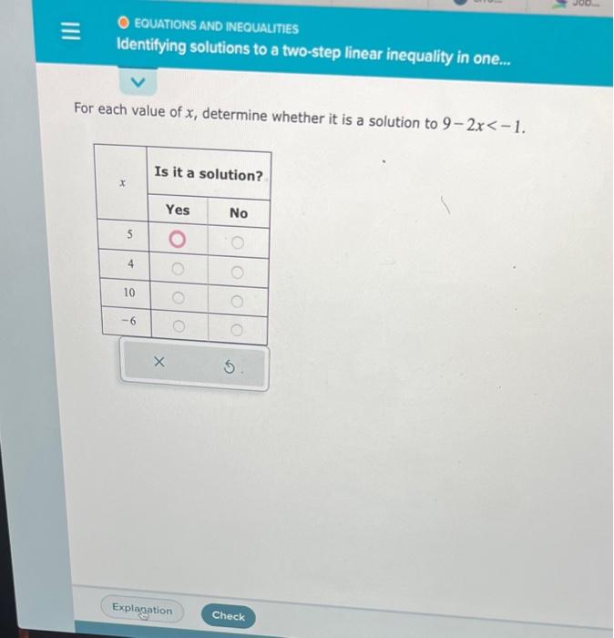 Solved For each value of x, determine whether it is a | Chegg.com