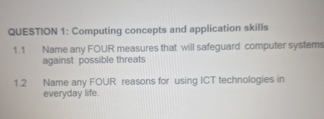 Solved QUESTION 1: Computing concepts and application | Chegg.com