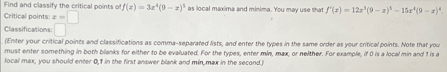 Solved Find and classify the critical points of | Chegg.com