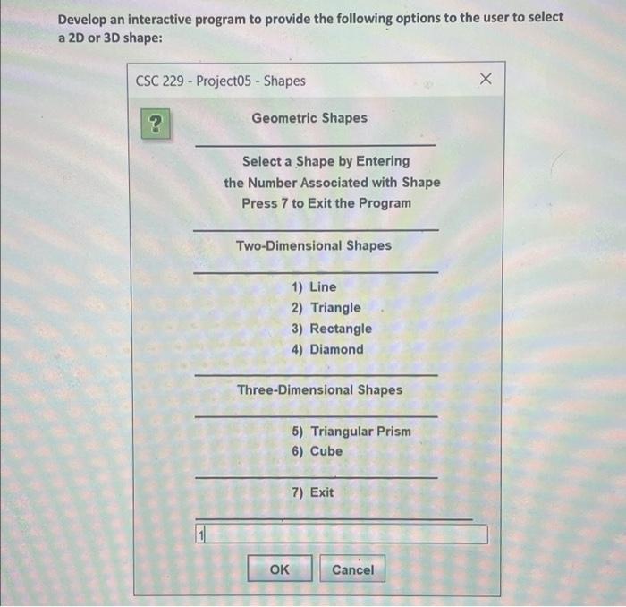 Solved Develop an interactive program to provide the | Chegg.com