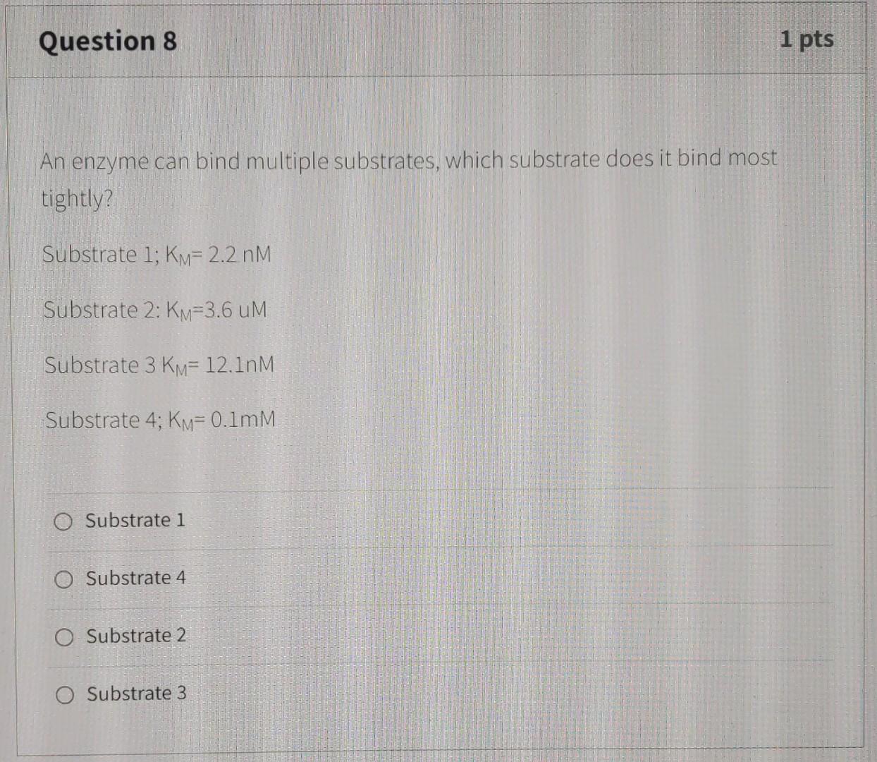 Solved An enzyme can bind multiple substrates, which | Chegg.com