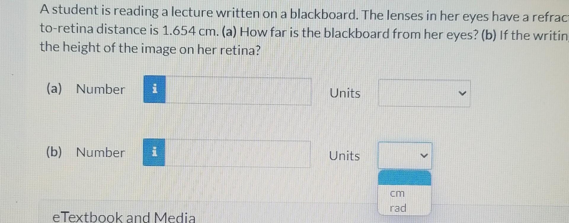 Solved A student is reading a lecture written on a | Chegg.com