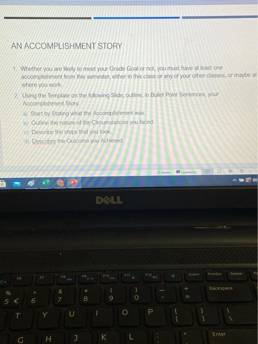 ACCOMPLISHMENTS REFLECTION ASSIGNMENT INSTRUCTIONS 1. | Chegg.com