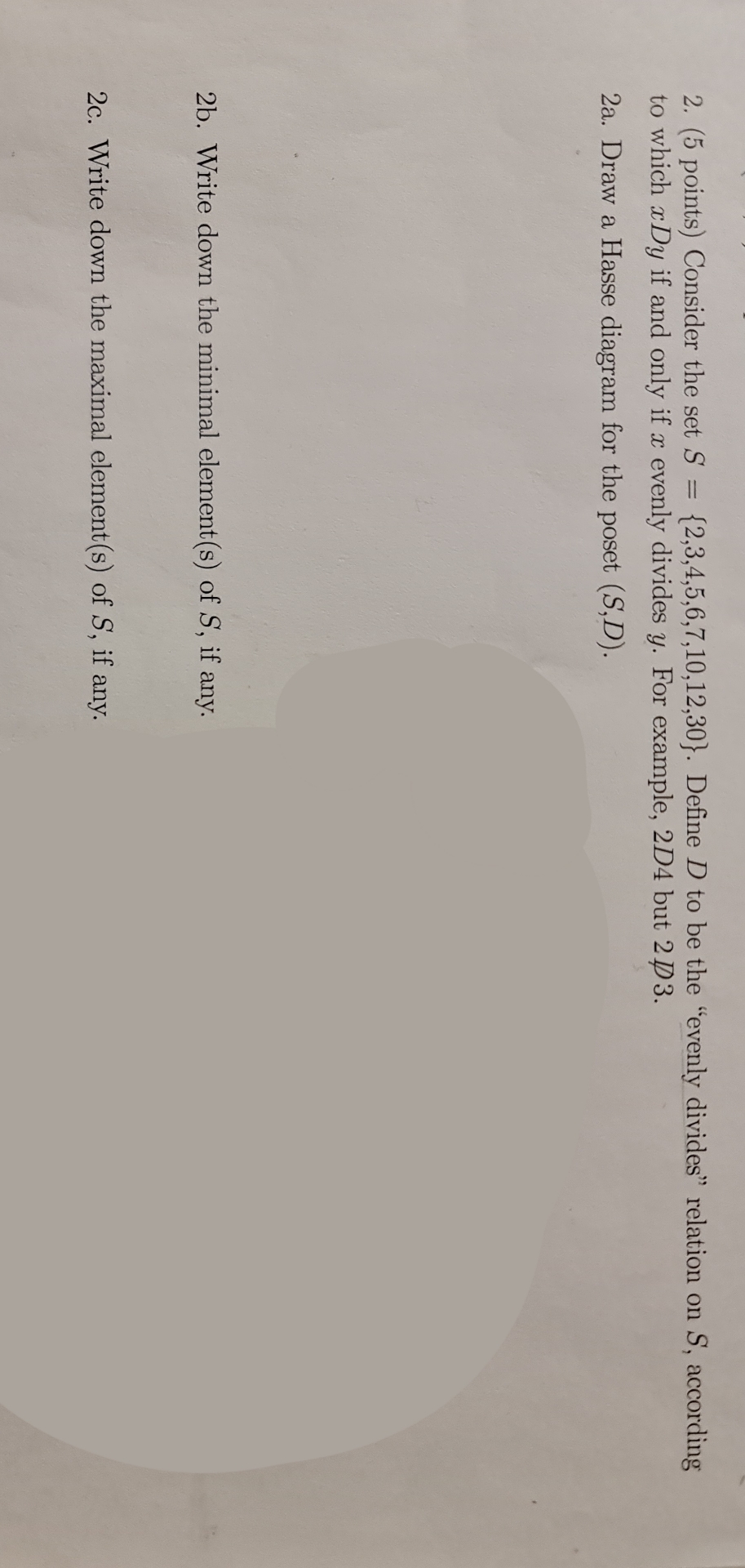 Solved ( 5 ﻿points) ﻿Consider the set | Chegg.com