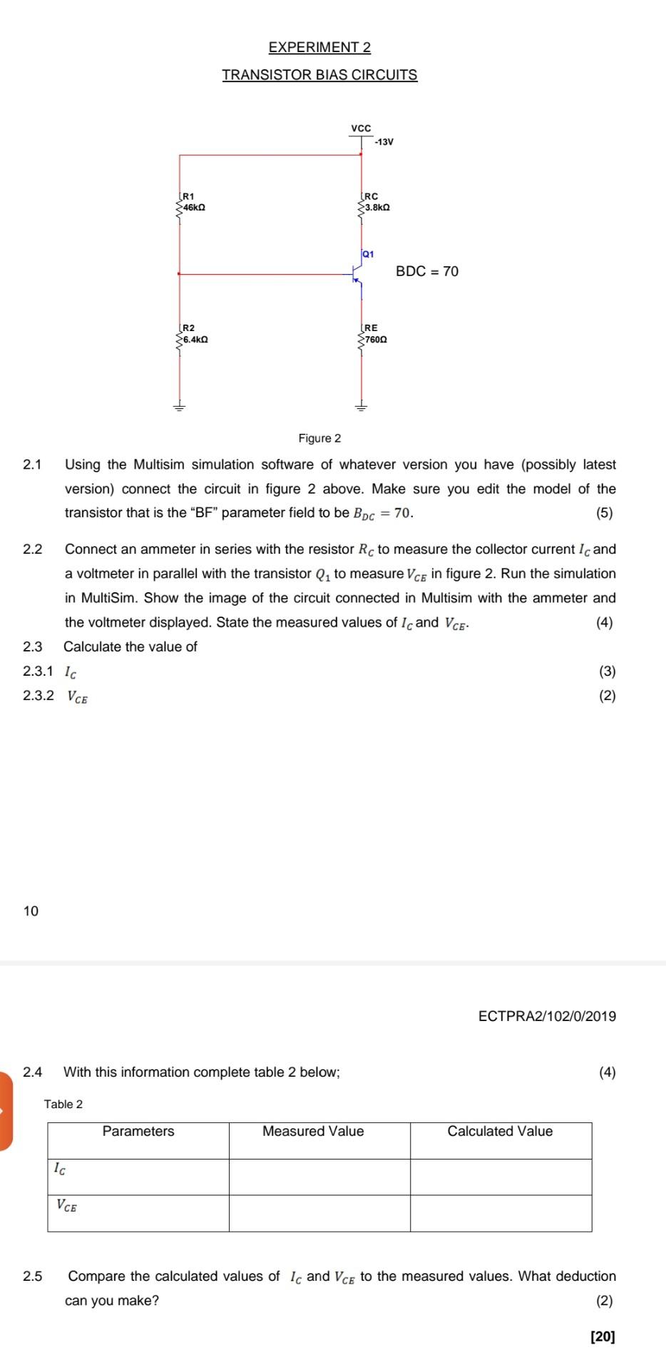 Solved Figure 4 1 Using the Multisim simulation software of | Chegg.com