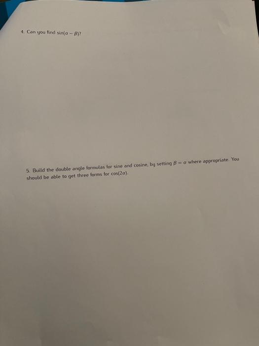 Solved Consider the following images on the unit circle: | Chegg.com