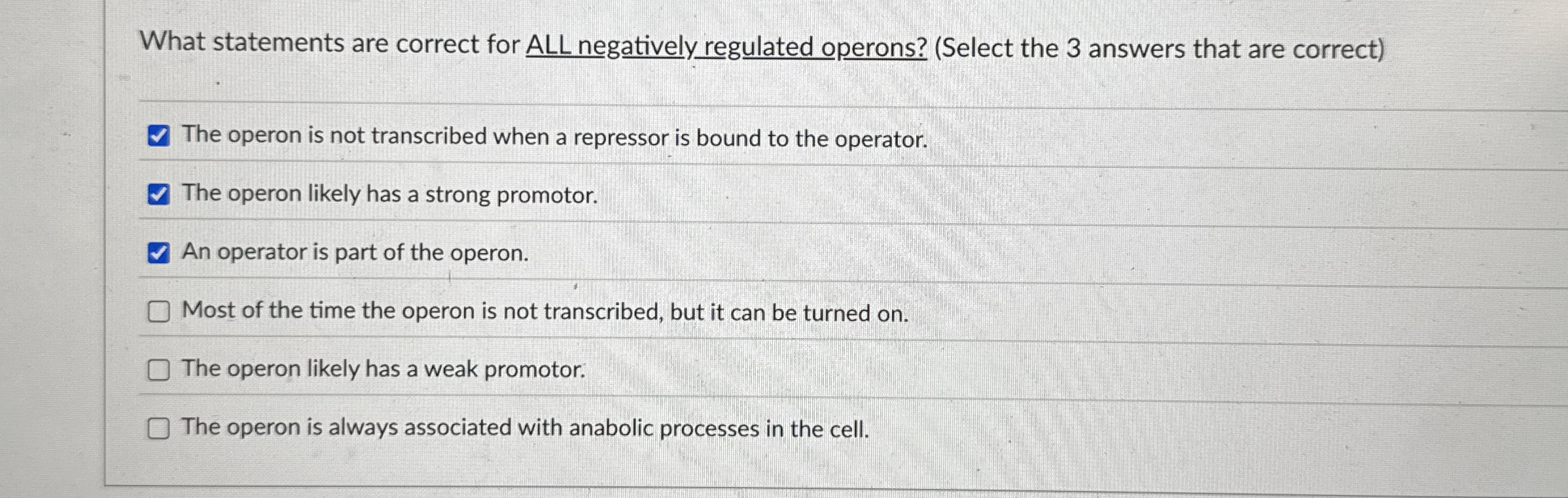 Solved What statements are correct for ALL negatively | Chegg.com