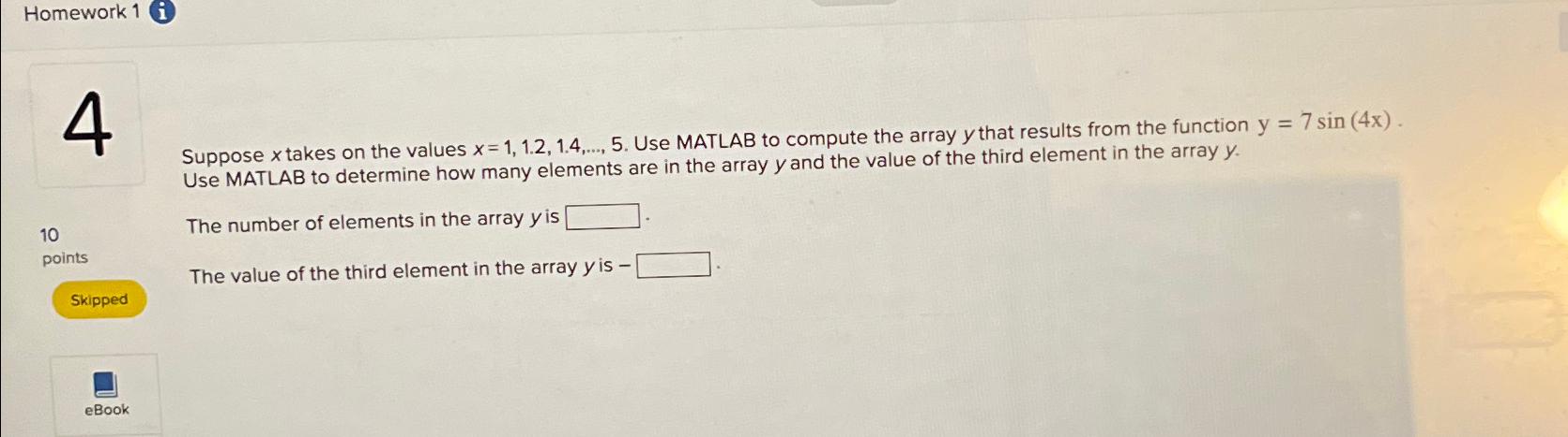 Solved Homework 1 ﻿i410pointsSuppose x ﻿takes on the values | Chegg.com