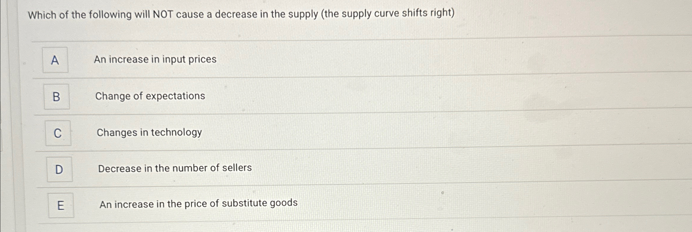 Solved Which of the following will NOT cause a decrease in | Chegg.com