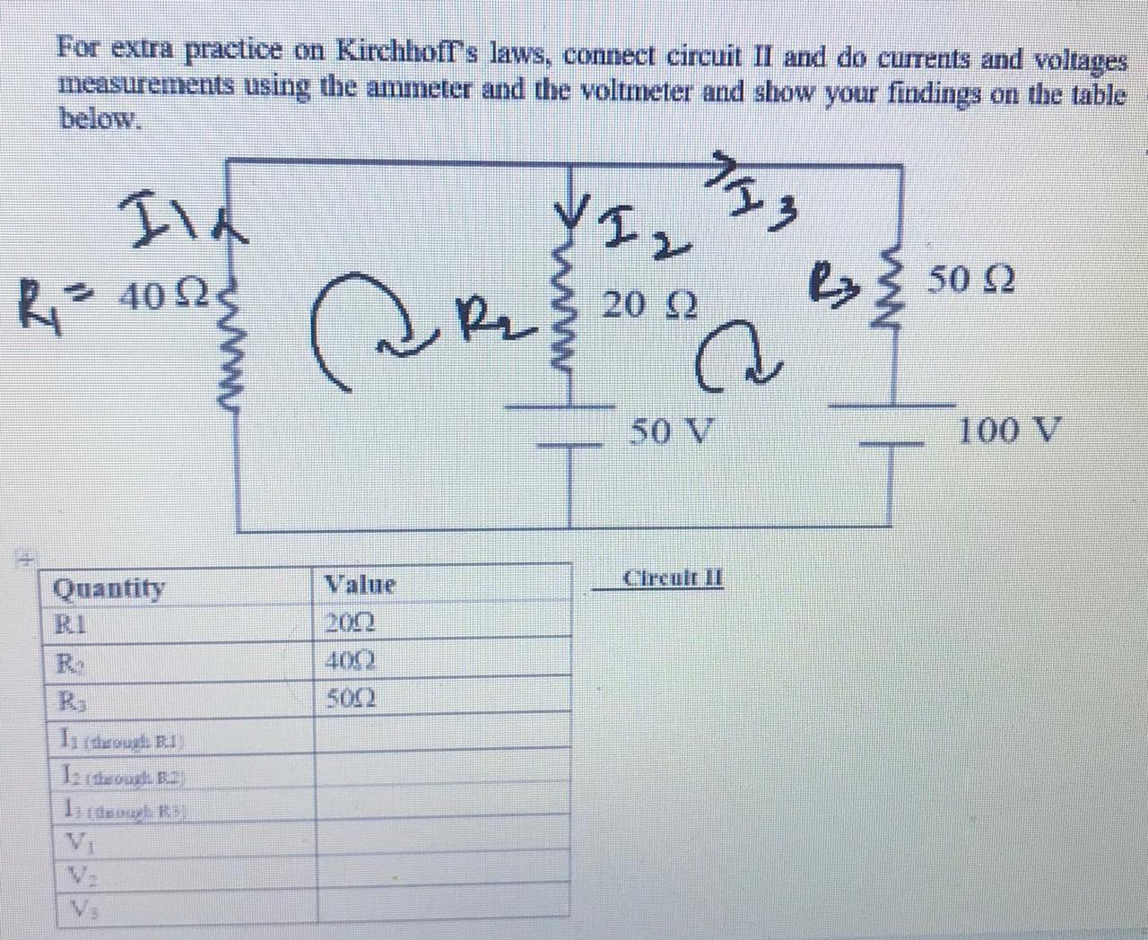 Solved For extra practice on Kirchhoff's laws, connect | Chegg.com
