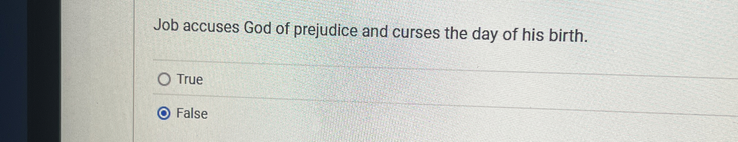 Solved Job accuses God of prejudice and curses the day of | Chegg.com