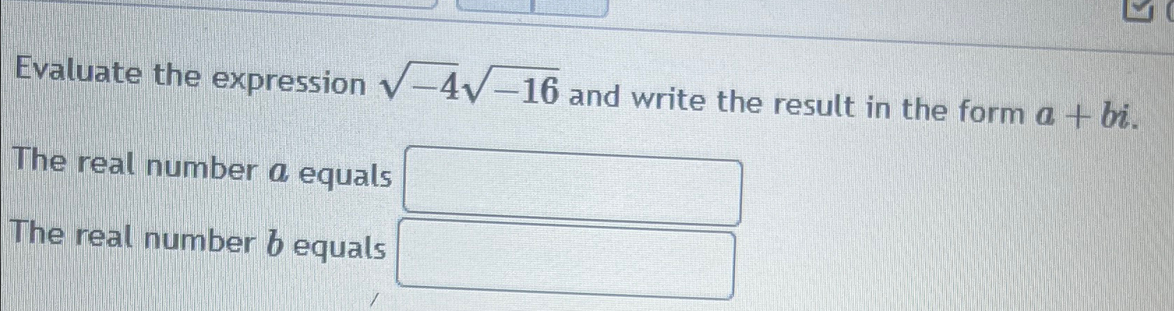 Solved Evaluate the expression -42-162 ﻿and write the result | Chegg.com
